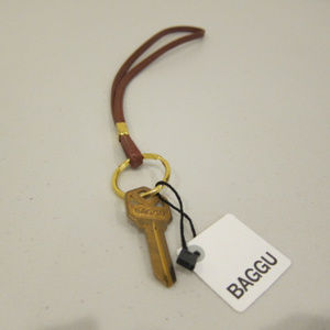 BAGGU | Accessories | Baggu Leather Loop Long Keychain Key Ring ...